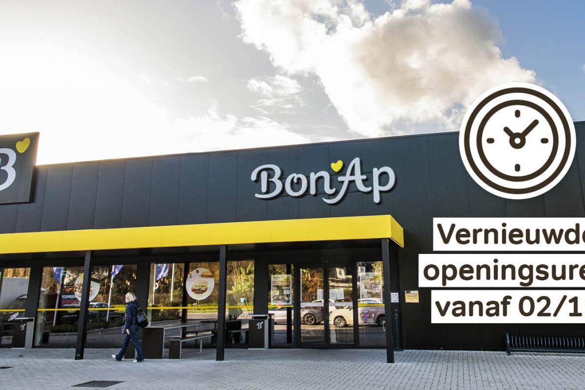 Nieuwe openingsuren | Check ze hier voor jouw Bon’Ap | Bon'Ap