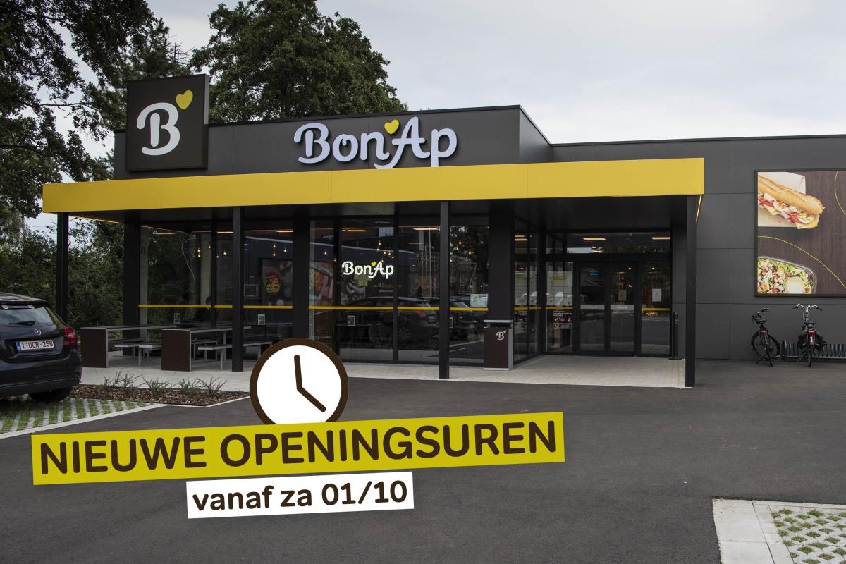 Nieuwe openingsuren | Check ze hier voor jouw Bon’Ap | Bon'Ap